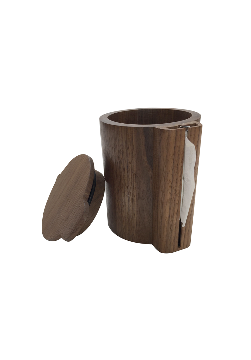Black Walnut Rolling Paper Storage Case - SAWD-0037 - Pipe Supplier