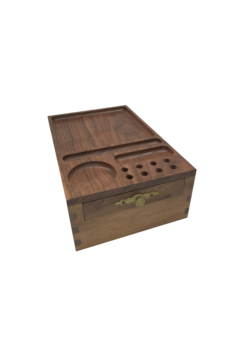 Black Walnut Wood Storage Box - SAWD-0038 - Pipe Supplier